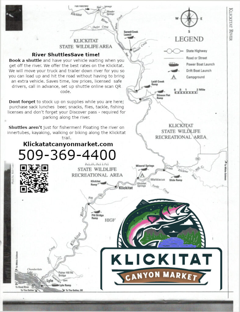 Shuttle Service – Klickitat Canyon Market 509-369-4400